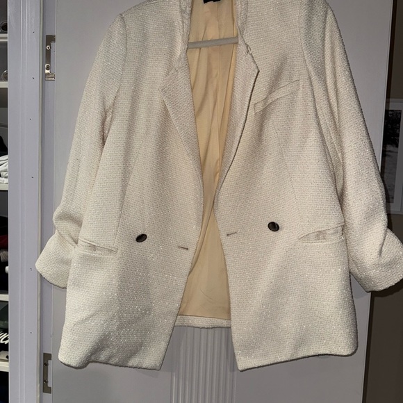 Express | Jackets & Coats | Express Cream Womens Blazer | Poshmark